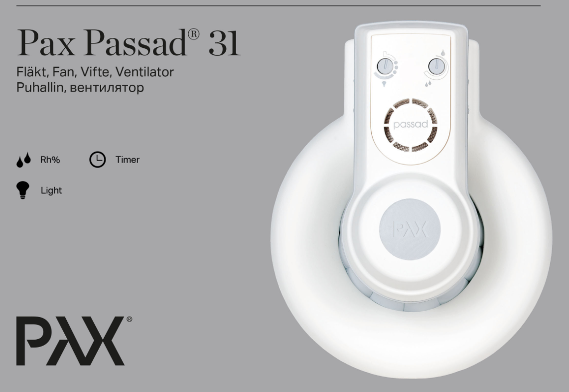 Köp Pax Våtrumsfläkt Passad 31 - VVS home.se