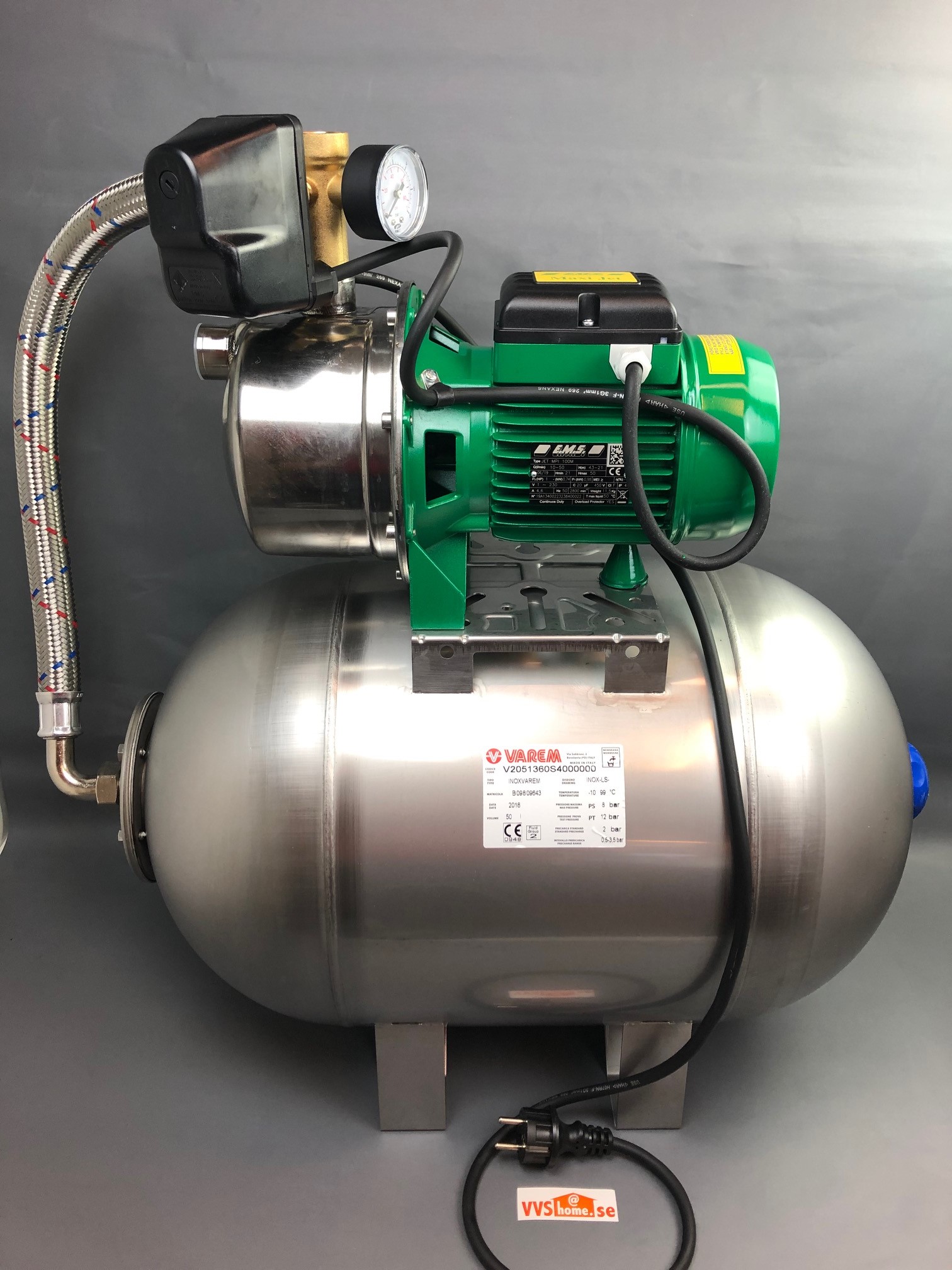 Köp EMS MPI 100M Rostfri Pumpautomat 1fas Rostfri liggande hydropress ...