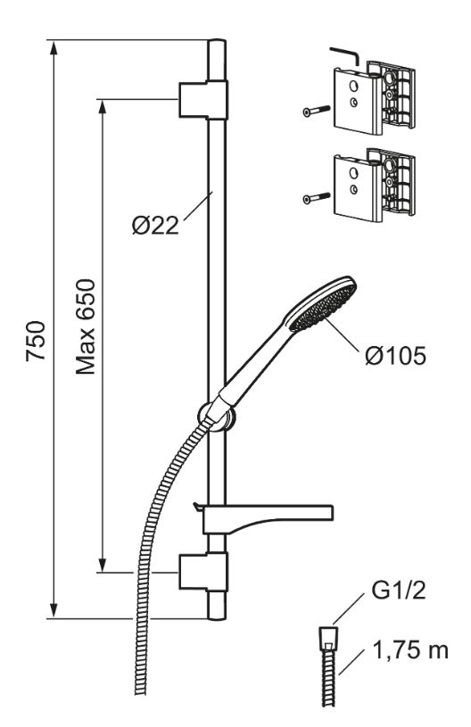 Köp FM Mattsson 9000XE Duschset Vaska 8671-0000 - VVS Home.se