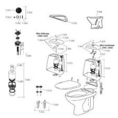 Köp IDO Fästdetaljer för sits Aniara/Trevi WC mjuksits - VVS home.se