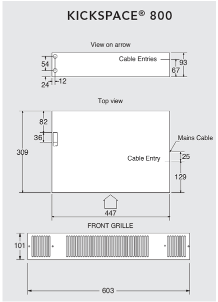 Köp Kickspace 800G fläktkonvektor 603 mm - VVS home.se
